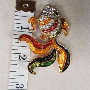 Fashion Jewelry | Jewelry | Rhinestones Fish Brooch | Poshmark